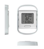 China 112x78x18mm Battery Operated Digital Clock and Telephone Holder Combination ABS 45g for sale