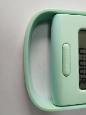 China LCD Digital Alarm Clock with Indoor Temperature Display 45g ABS Travel Clock for sale