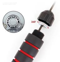 China Adjustable Speed Jump Rope 3000mm PVC Steel with Removable Weights 160g Pair for sale