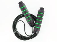 China Adjustable Jump Rope 3000mm PVC Steel Wire with 160g Removable Weights for Fitness Training for sale
