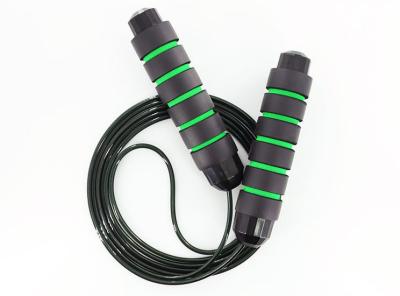 China Adjustable Jump Rope 3000mm PVC Steel Wire with 160g Removable Weights for Fitness Training for sale