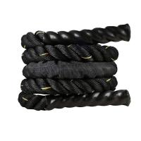 China Heavy Duty Weighted Jump Rope 25mm Thick PET Rope for Fitness Training 1150g for sale