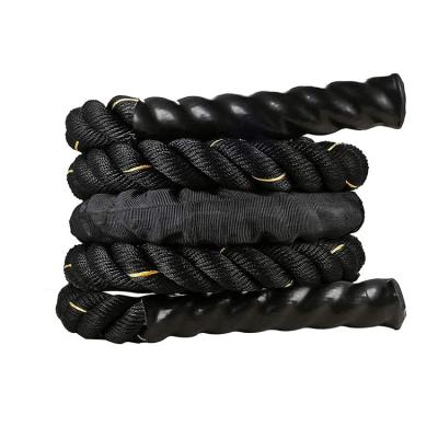 China Heavy Duty Weighted Jump Rope 25mm Thick PET Rope for Fitness Training 1150g for sale