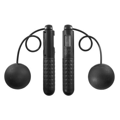 China Custom Logo Cordless Jump Rope Digital Counting Skipping Rope 20cm Rope CR2032 Battery for sale