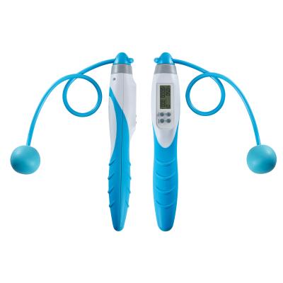 China Cordless Skipping Rope 22cm with Ball for Kids Adults Tangle Free Jump Rope Blue for sale