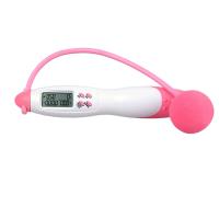 China Intelligent Counting Cordless Jump Rope 157g Pink ABS Handle PVC Rope Fitness for sale