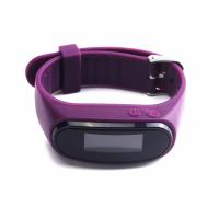 China Silicone Strap Fitness Pedometer Watch with 999999 Step Count and 24h Time Display for sale