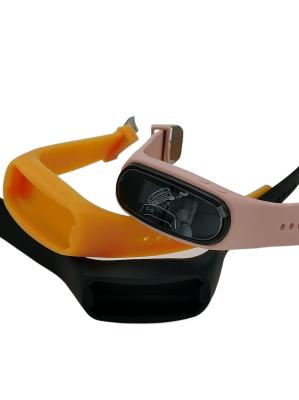 China High Accuracy Pedometer Watch 24 Hour Time Display Silicone ABS Step Counter 999999 for sale