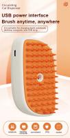 China Pet Steam Massage Brush 11.8x6.8x5.5cm for All Coat Types Gentle Grooming Tool for sale