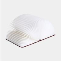 China Mini LED Book Night Light USB Charging 135x90x30mm Wooden Creative Shape for sale