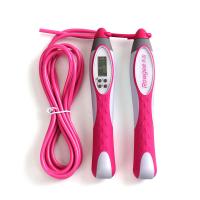 China KSX-LS07 Digital Jump Rope Tangle Free Soft Beaded Rope 2600mm Adjustable Length Wavy Handle for Fitness for sale