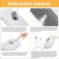China Pet Steam Massage Brush 11.8x6.8x5.5CM Ergonomic Design for Comfortable Handling for sale