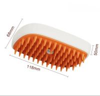 China Rechargeable Pet Steam Massage Brush 3 in 1 Hair Cleaning Comb for Cats Dogs 98g for sale