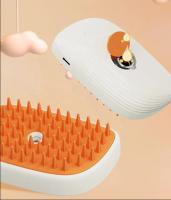 China Pet Steam Massage Brush 11.8x6.8x5.5cm Detachable Heads for Easy Cleaning for sale