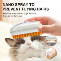 China Pet Steam Massage Brush 11.8x6.8x5.5cm for All Coat Types Gentle Grooming Tool for sale