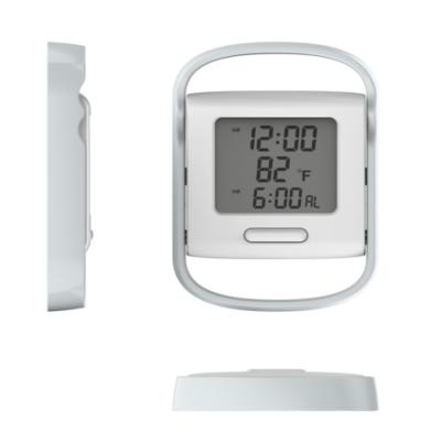 China LCD Mini Digital Alarm Clock with Seconds 45g ABS Bedside Clock for Travel Family for sale