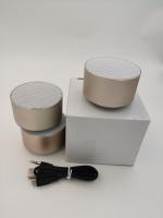 China Custom 3W Portable Bluetooth Speaker with AUX 69x69x42mm ABS Aluminum for sale