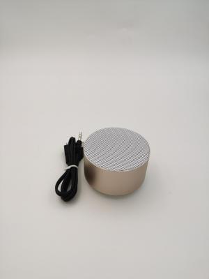 China Custom 3W Portable Bluetooth Speaker with AUX 69x69x42mm ABS Aluminum for sale