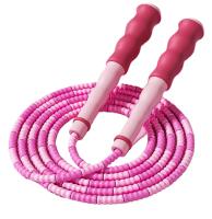 China Fitness Weighted Skipping Rope 2600mm Adjustable Nylon Beaded Rope for High Intensity Workouts for sale
