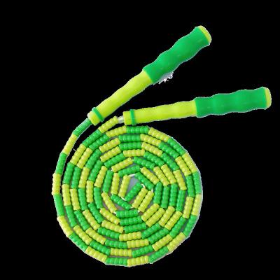 China Fitness Weighted Skipping Rope 2600mm Adjustable Nylon Beaded Rope for High Intensity Workouts for sale