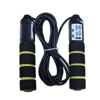 China Weighted Skipping Rope with Loop Counter 300cm Rope Custom Logo OK-168 for Gym Fitness for sale