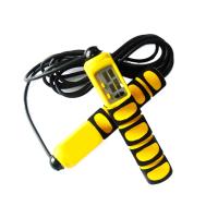 China Weighted Skipping Rope with Loop Counter 300cm Rope Custom Logo OK-168 for Gym Fitness for sale
