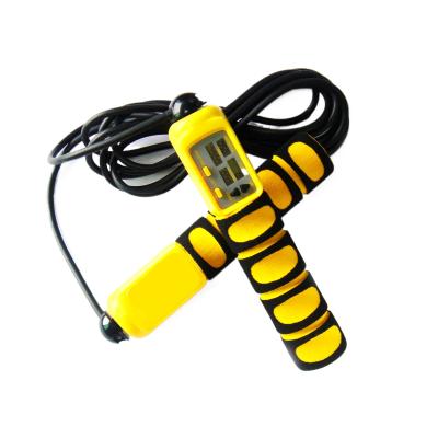 China Weighted Skipping Rope with Loop Counter 300cm Rope Custom Logo OK-168 for Gym Fitness for sale