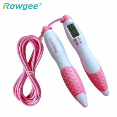 China Digital Jump Rope 300cm Adjustable Length Lightweight PVC Fitness Skipping Rope with Timer for sale