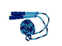 China Unisex Bamboo Beaded Skipping Rope 2600mm Adjustable Nylon Rope for Adult Exercise for sale