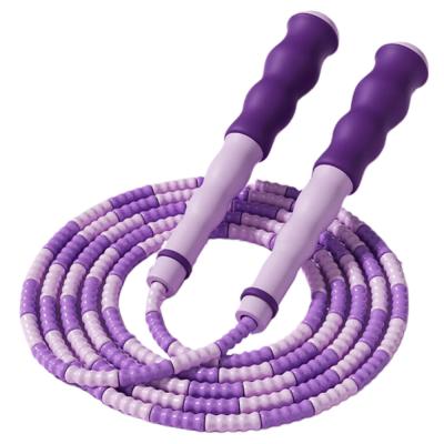 China Adjustable Speed Jump Rope with 127 PVC Beads and 2600mm Nylon Rope for Fitness Training for sale