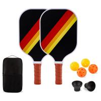 China Fiberglass Pickleball Set for Adults 2 Paddles 4 Outdoor Balls Carry Case 40x20cm for sale