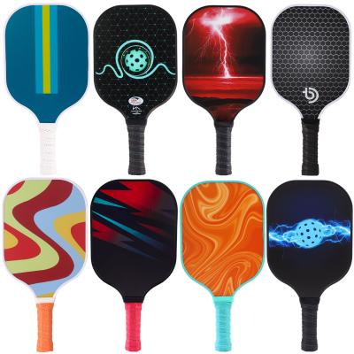 China Fiberglass Pickleball Paddle 40x20cm Adult Portable Casual Racket Customizable for sale