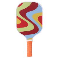 China Fiberglass Pickleball Paddle 40x20cm Adult Portable Casual Racket Customizable for sale