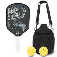 China Carbon Fiber Pickleball Racket 41.5x18.8x1.6cm 350g Competition Grade Titanium Alloy Wire for sale
