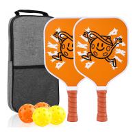 China Fiberglass Children Pickleball Racket Set 41.5cm Parent Child Beginner Toy Gift for sale