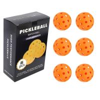 China 74mm 40 Hole Pickleball Rotational Injection Molded Luminous Ball 25g PE for sale
