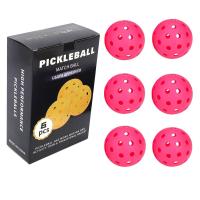 China 74mm 40 Hole Pickleball Rotational Injection Molded Luminous Ball 25g PE for sale