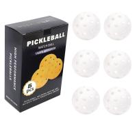 China 74mm 40 Hole Pickleball Rotational Injection Molded Luminous Ball 25g PE for sale