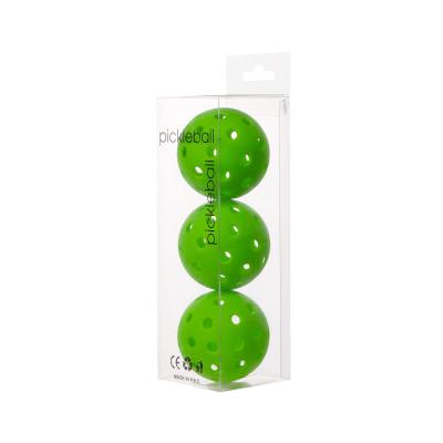 China TPE Pickleball 40 Holes 74mm Diameter 25g Injection Molded High Elastic Plastic Outdoor Ball for sale