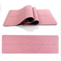 China TPE Yoga Mat 183x61x0.6cm Eco Friendly Non Slip Exercise Mat for Yoga Pilates for sale