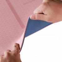 China TPE Yoga Mat 183x61x0.6cm Eco Friendly Non Slip Exercise Mat for Yoga Pilates for sale
