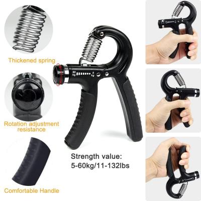 China 5 Piece Hand Grip Workout Kit Adjustable Hand Gripper Finger Stretcher Grip Ring Stress Ball for Hand Strength for sale