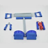 China Complete Home Workout Set 4 in 1 Pedal Resistance Trainer Jump Rope Hand Grip 19kg Fitness Tools for Arm Leg Core Training for sale
