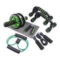 China Ab Wheel Set Home Gym Starter Pack 1.3 kg Full Body Training with Push Up Bars and Resistance Bands for sale