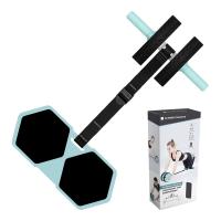 China Multifunctional Ab Roller Wheel Set 19cm with Knee Mat and Resistance Band for Home Core Training for sale