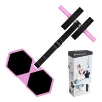 China Multifunctional Ab Roller Wheel Set 19cm with Knee Mat and Resistance Band for Home Core Training for sale