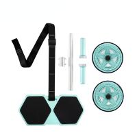 China Multifunctional Ab Roller Wheel Set 19cm with Knee Mat and Resistance Band for Home Core Training for sale