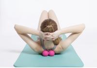 China TPE Peanut Massage Ball 63x126mm Deep Tissue Myofascial Release Tool for Athletes Yoga Fitness for sale