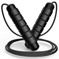 China Custom Logo Professional Fitness Jump Rope 325g Weight Adjustable 3000mm PVC Steel Rope for sale
