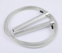 China 3m Adjustable Steel Wire PVC Weighted Speed Jump Rope 245g for Home Fitness for sale